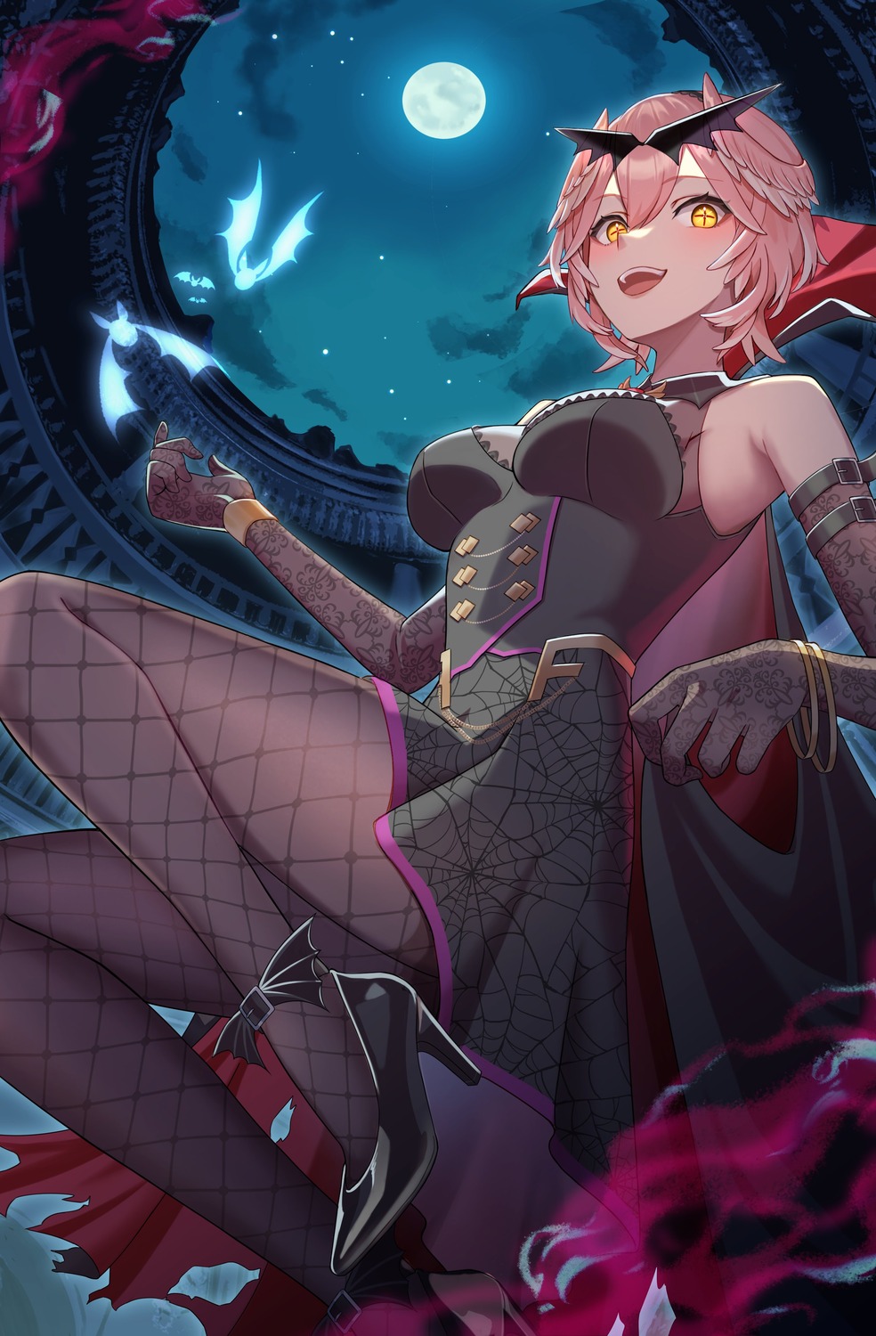 sable mint hololive takane lui fishnets halloween heels pantyhose wings | #1037962 | yande.re